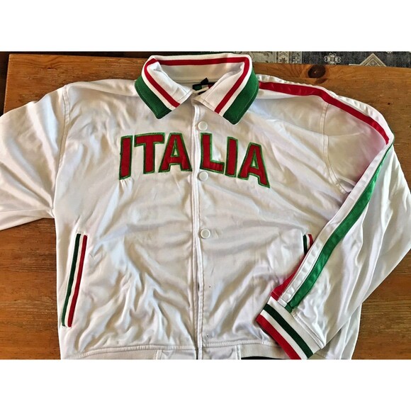 TIAC Chicago | Jackets & Coats | Vintage Italy Track Jacket Italia Snap ...
